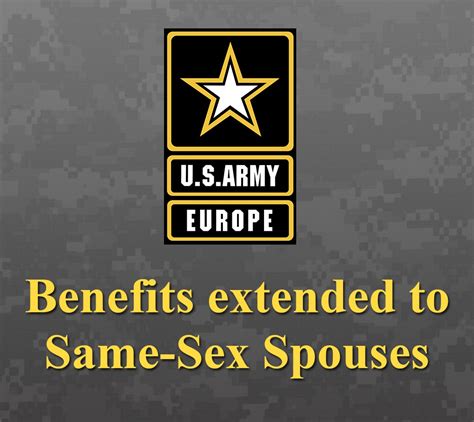 U S Army Europe Extends Benefits To Same Sex Spouses In Germany