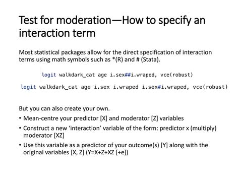 Building Models Mediation And Moderation Analysis Ppt Download
