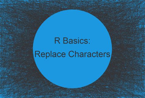 r replace specific characters in string 4 examples