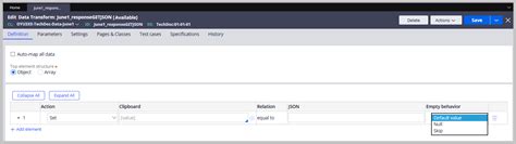 control empty behavior in your json data transform 8 5 pega
