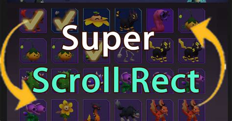 super scroll rect gui tools unity asset store