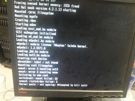 cucm 7 1 3 not booting cucm 7 1 3 not booting kernel panic not
