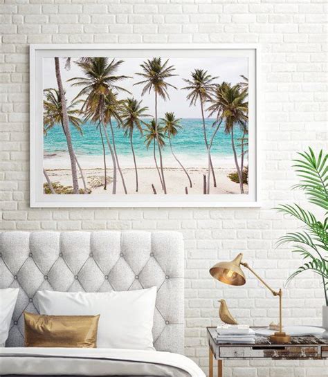 Palm Beach Print Palm Trees Wall Art Beach Decor Coastal Etsy Palm