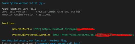 python unable to debug azure function app locally stack overflow