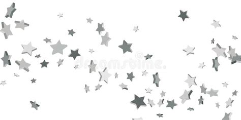 Silver Star Of Confetti Stock Vector Illustration Of Luxury 120602341