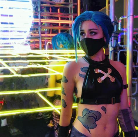 The Loose Cannon Jinx Aka Powder Cloud Arm Cosplay Temporary Etsy