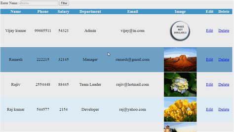 how to filter records in mvc webgrid using textbox aspmantra asp