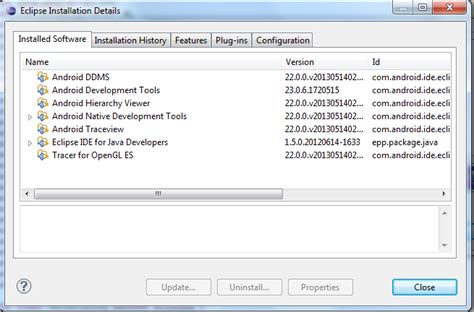 android eclipse juno does not run after uninstalling some tools