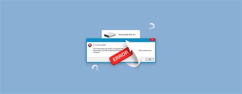 how to fix volume does not contain a recognized file system error