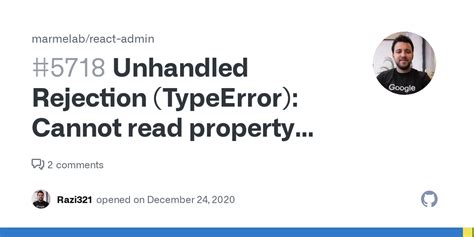 unhandled rejection typeerror cannot read property name of