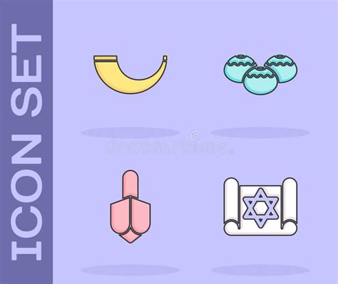 Scroll With The Traditional Prohibitions For Jewish Yom Kippur Vector