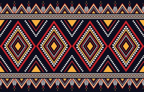 Geometric Seamless Ethnic Pattern Concept Geometry Indigenous Style