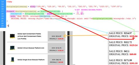 php calculate percentages with php