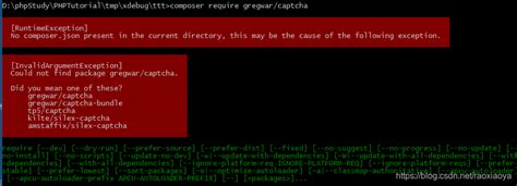 composer 2 0 报错：no composer json present in the current directory this