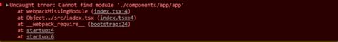 reactjs cannot find module error react typescript webpack stack