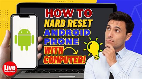 How To Hard Reset Android Phone With Computer Youtube