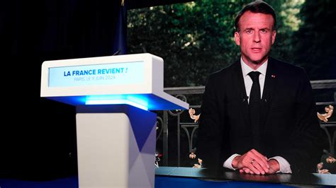 France President Macron Dissolves Parliament And Calls Snap Poll After