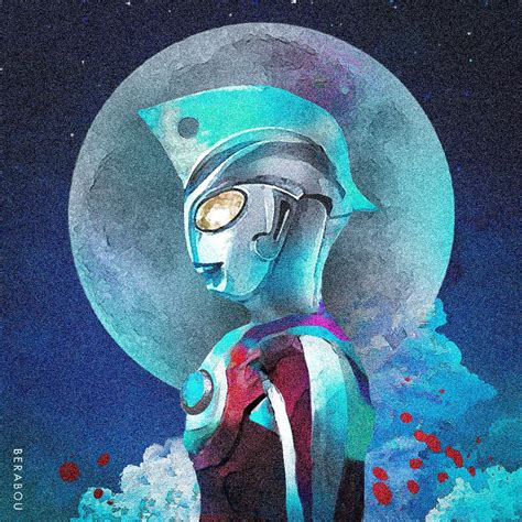 「夕陽と月。 帰ってきたウルトラマン ウルトラマンa イラスト Fanart 」 べらぼうな風来坊【特撮絵師】のイラスト