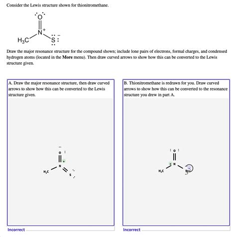 Solved Consider The Lewis Structure Shown For Thionitromethane Hzc S