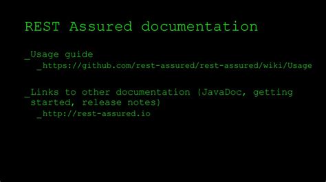 testing restful web services using rest assured online presentation