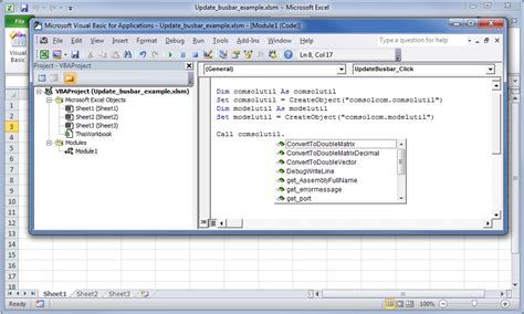 building comsol multiphysics® models with excel® and visual basic