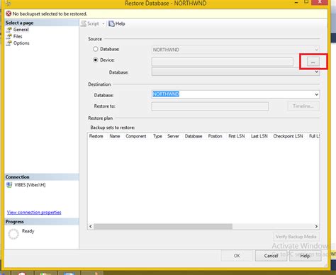 sql database steps to restore database parallelcodes