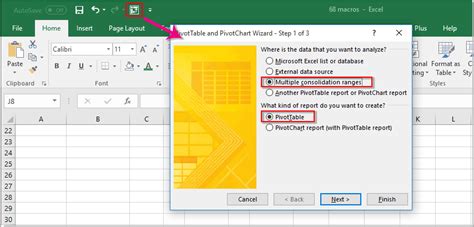 how to combine multiple sheets into one pivot table excel 2010