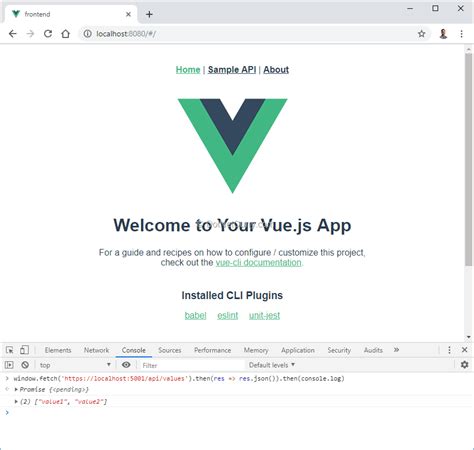 asp core vue cli templates dotnetcurry