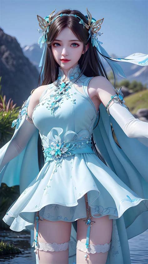 斗罗大陆cos：宁荣荣美如画2，少女盘发绝美，如月夜繁星，绝美女神 散发出 峡谷 系列