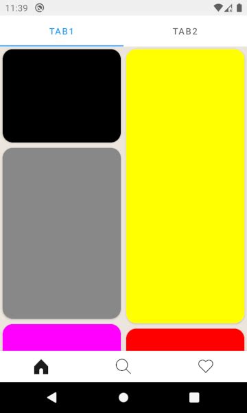 android recyclerview with staggeredgridlayoutmanager in viewpager
