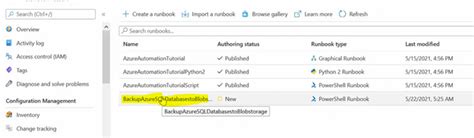 automate exporting of azure sql database as bacpac to blog storage