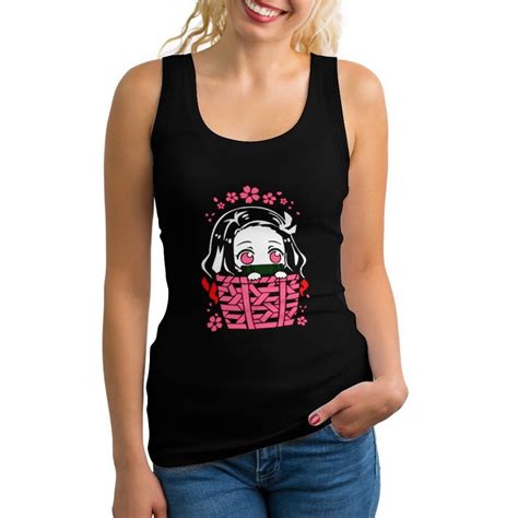 Anime Demon Slayer Kimetsu No Yaiba Womens Fashionable Vests Sports