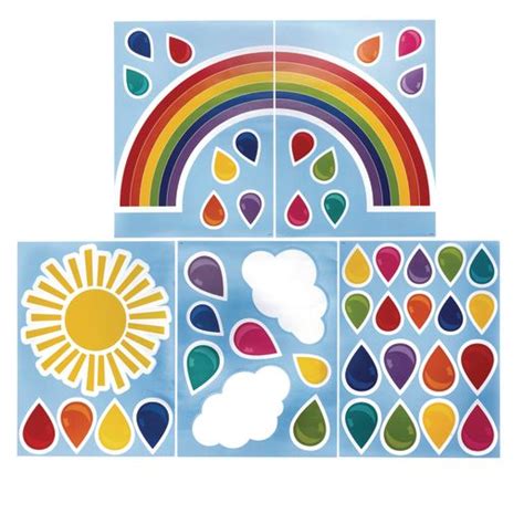 Giant Rainbow Bulletin Board Set 47 Pieces
