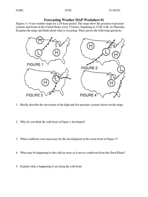 worksheet weather fronts worksheet grass fedjp worksheet