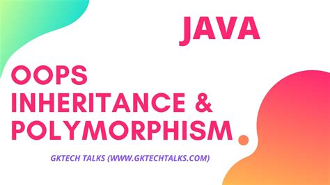 oops concepts inheritance and polymorphism java tutorial