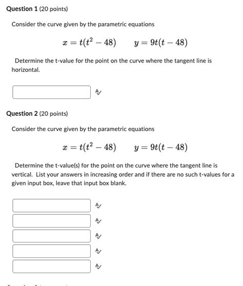 [solved] Consider The Curve Given By The Parametric Equat
