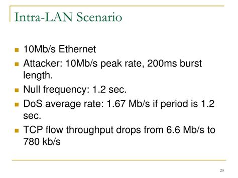 Ppt Sigcomm 03 Low Rate Tcp Targeted Denial Of Service Attacks