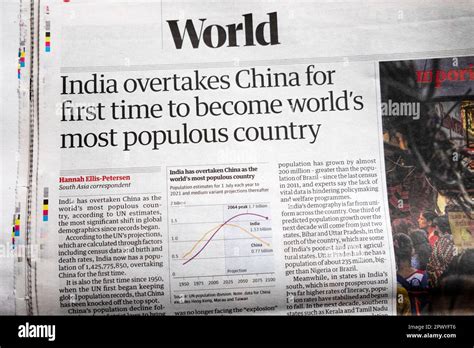 India Overtakes China For First Time To Become Worlds Most Populous