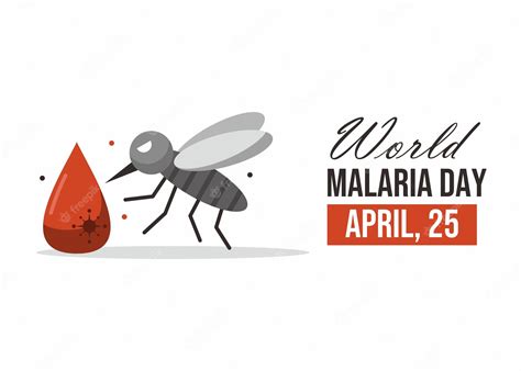 Día Mundial De La Malaria Vector Premium