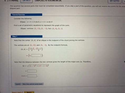 Solved This Question Has Several Parts That Must Be