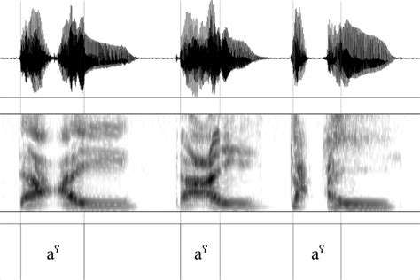 Sample Waveforms And Spectrograms Of Three Instances Of Tá Q I Far