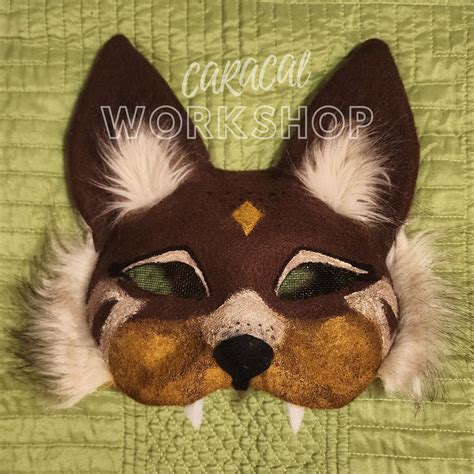 Maine Coon Cat Mask For Therians And Furries Cosplay Essentials Made To