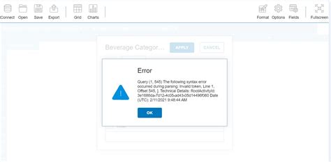 experiencing query parsing errors when using more than one filter