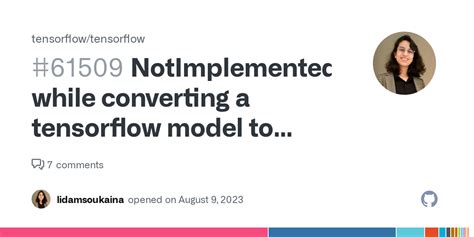 notimplementederror while converting a tensorflow model to coreml using