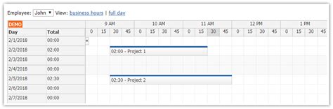 asp mvc 5 timesheet daypilot code
