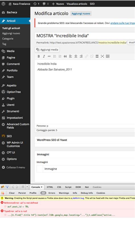 uncaught referenceerror acf is not defined acf support