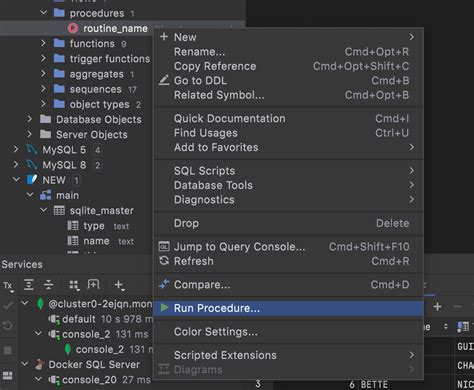 oracle how to execute pl sql procedures from datagrip stack overflow