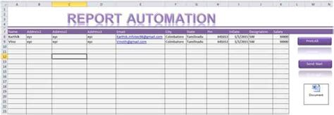 report automation template using excel macro