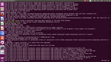 installation of postgresql in ubuntu 16 04 youtube