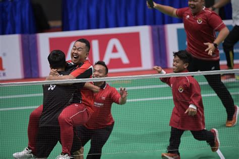 Apg 2023 Medali Emas Pertama Indonesia Diraih Tim Para Bulu Tangkis